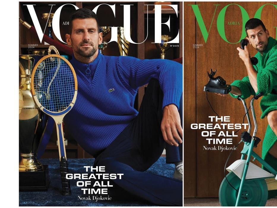 Novak Djokovic featured by Vogue Adria with pair of "The Greatest of ...