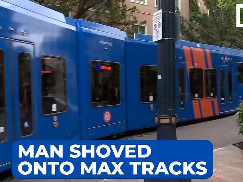 Man shoved onto MAX tracks, ‘glad to be alive’