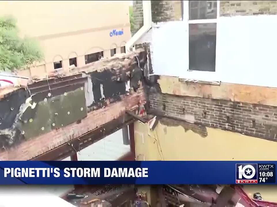 Powerful storm destroys Temple's Pignetti's Italian Restaurant