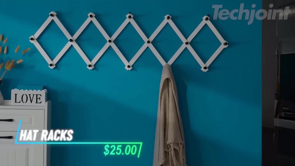 329 Modern Expandable Coat Rack Wall Mounted - NewsBreak