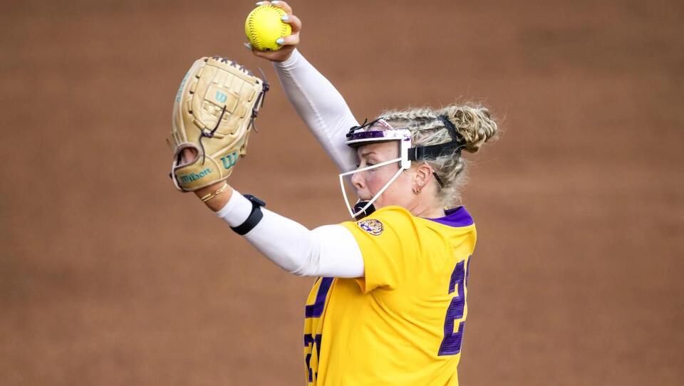 Cece Cellura dominant as No. 22 LSU softball beats No. 21 South ...