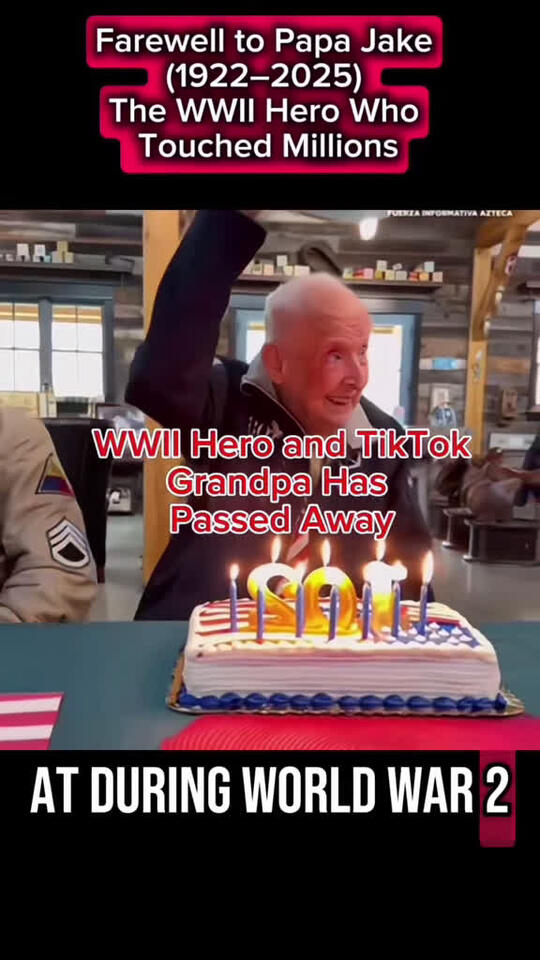 Farewell to a true American hero, Papa Jake, who inspired millions with ...
