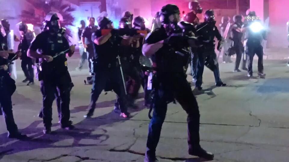 Law Enforcement, Protesters Clash During Anti-Immigration Enforcement ...