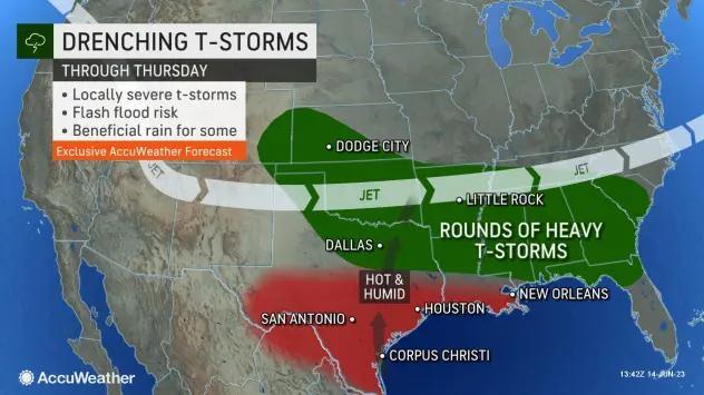 AccuWeather forecasters raise threat level for severe storms in the ...