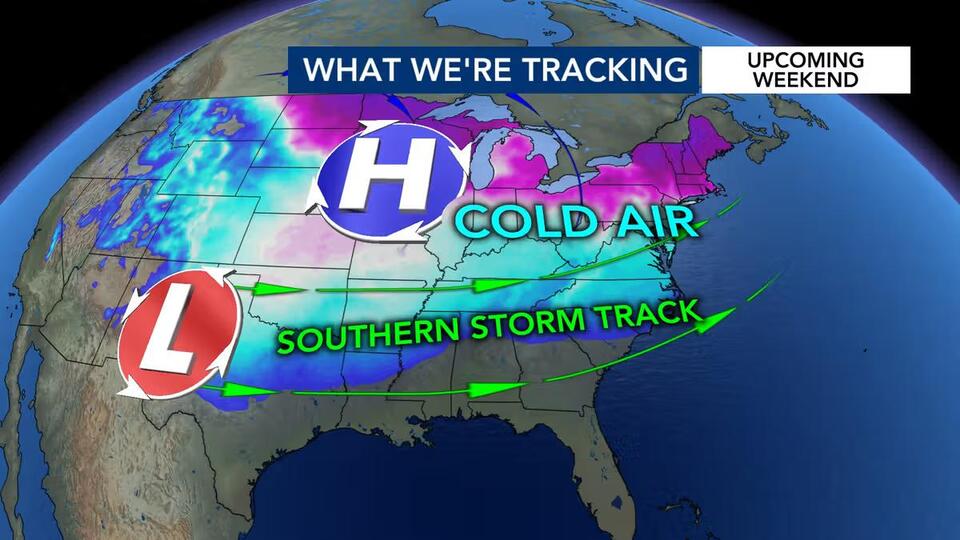 Winter weather more likely for upcoming weekend; see what's different ...