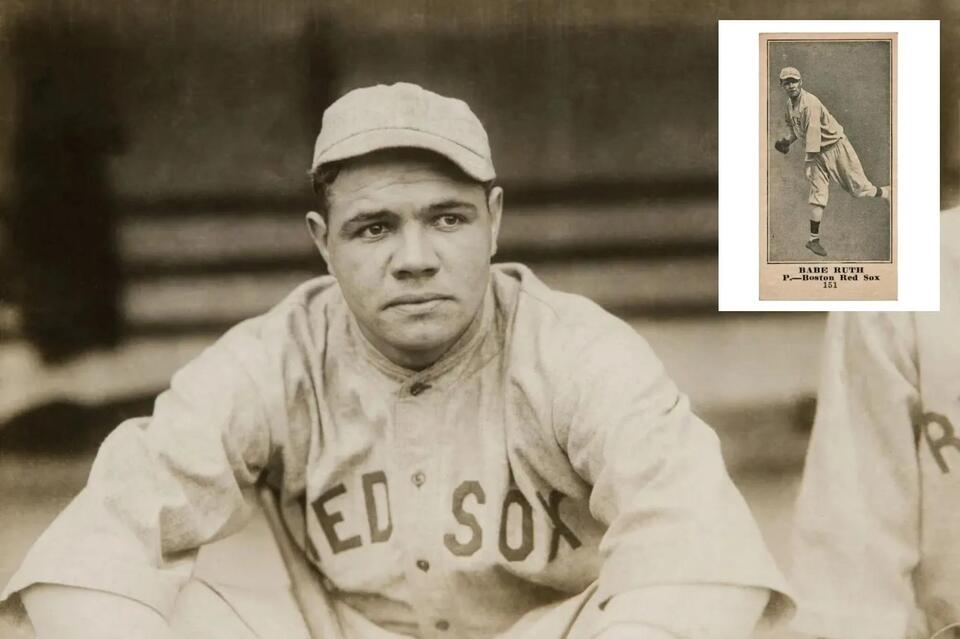 Rare Babe Ruth rookie card from 1916 — once a store freebie — could ...