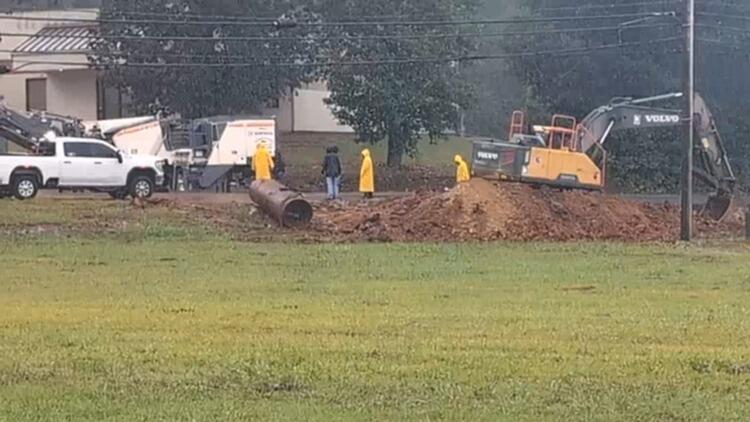 Crews begin third day of work on broken Slaughter Road water main ...