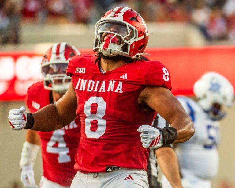 Video shows Indiana football star Stephen Daley’s freak injury high ...
