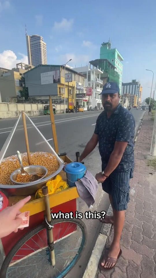 0.65 street food snack in Sri Lanka streetfood srilanka colombo ...