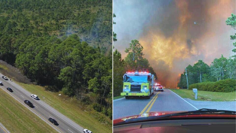 Brush fire along I-10 in Santa Rosa County revives memories of 2020 ...