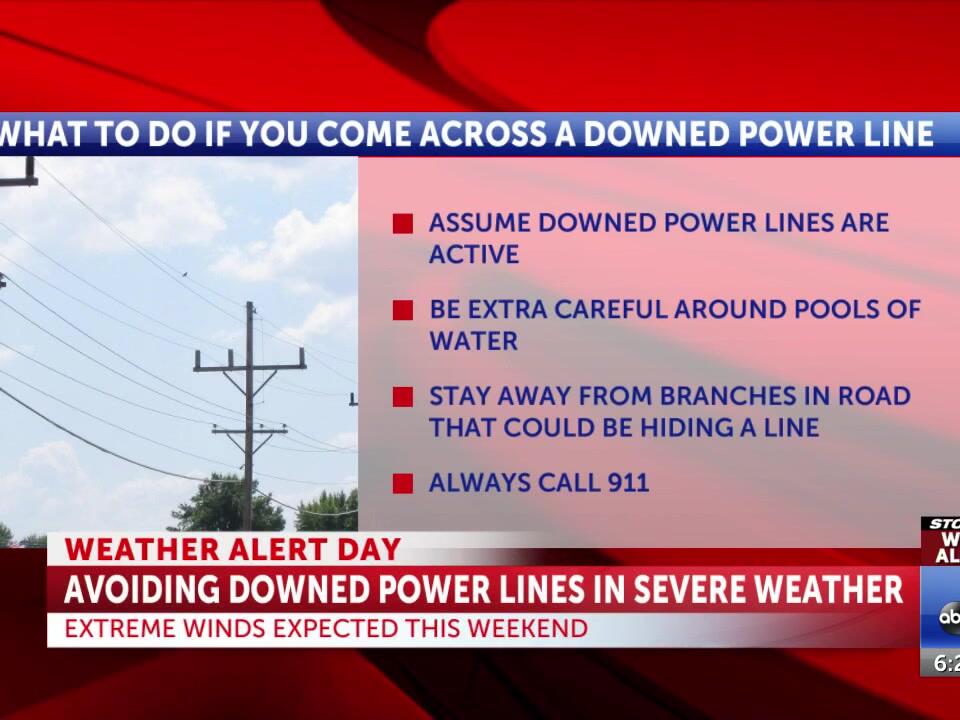 First responder warns of dangers of downed power lines