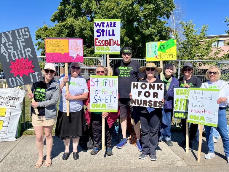 Nurses in Providence hospital system stage strikes across Oregon