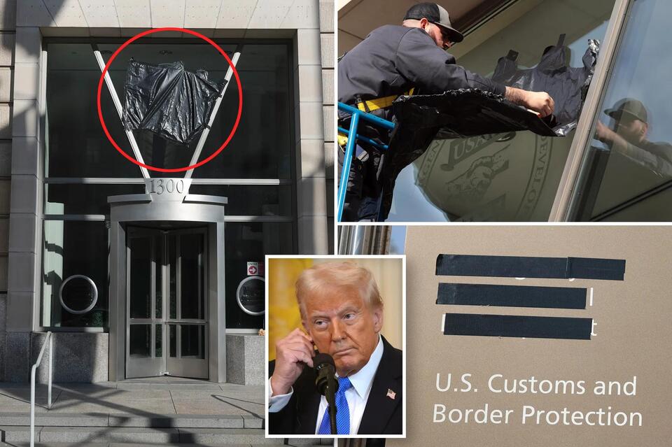 Trump admin rips down USAID sign at agency HQ as DOGE looks to slash ...