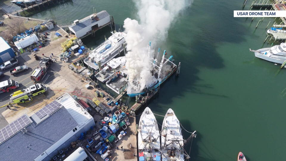 Crews battle boat fire at Point Pleasant Beach - NewsBreak