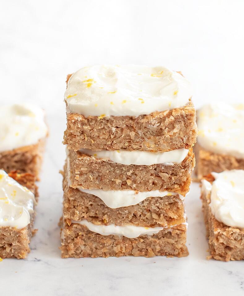 4 Ingredient Lemon Oatmeal Bars (No Flour, Eggs, Refined Sugar, Butter ...
