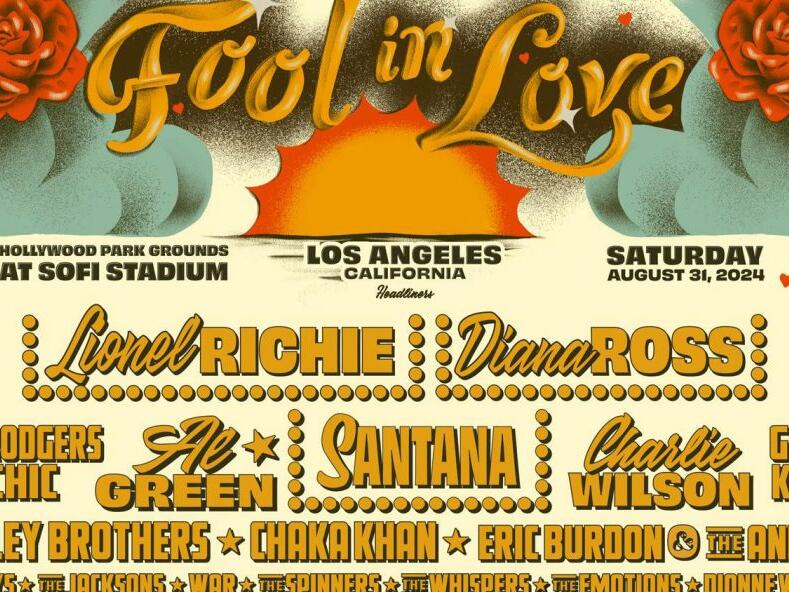 Fool In Love 2024 lineup (Lionel Richie, Diana Ross, Nile Rodgers ...