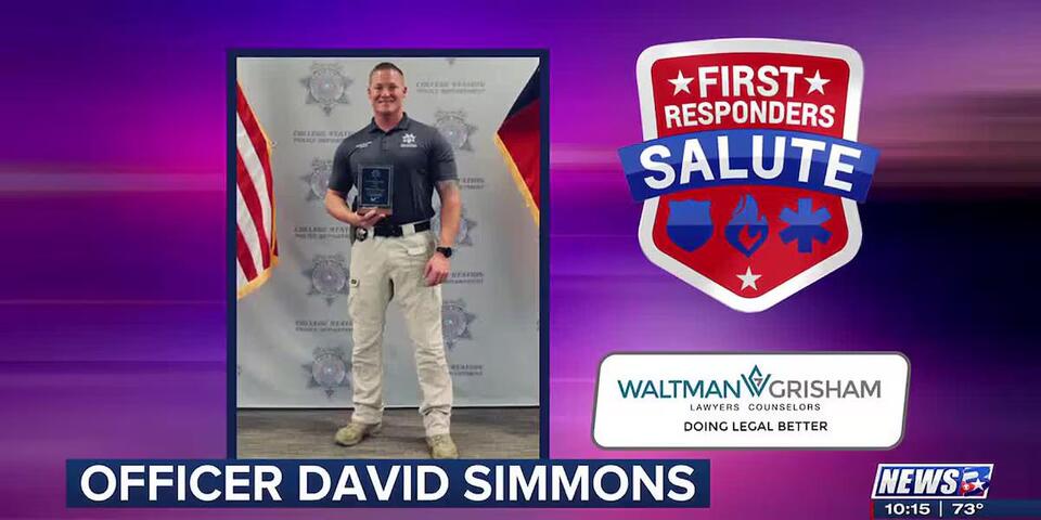 First Responders Salute: Officer David Simmons - NewsBreak