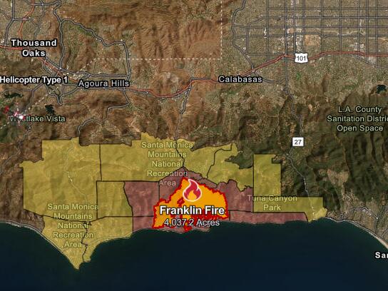 Franklin Fire in Malibu Forces Celebrity Evacuations, Crews Gain Ground