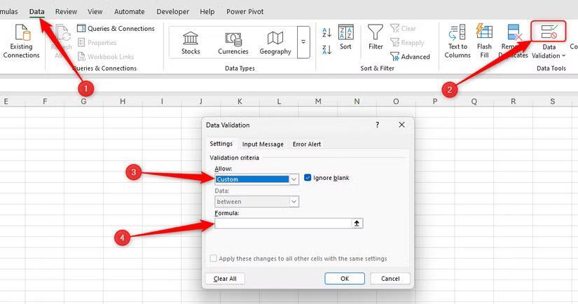 3 must-know custom data validation formulas for preventing errors in Excel - NewsBreak