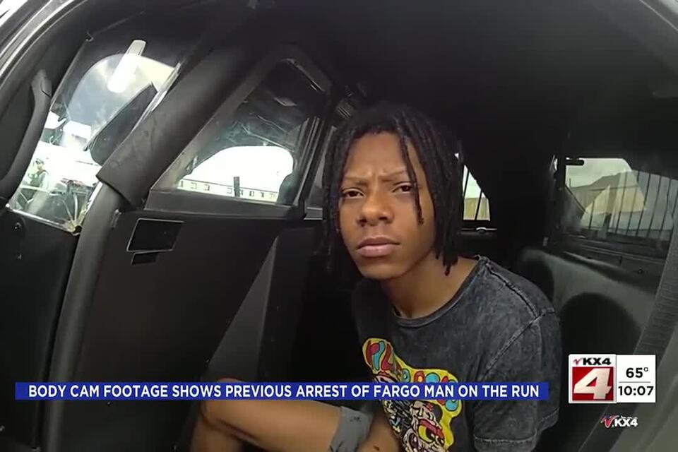 Body camera footage shows previous arrest of Fargo man on the run ...