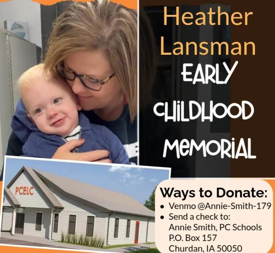 Heather Lansman Early Childhood Memorial Created to Make Final Push for ...