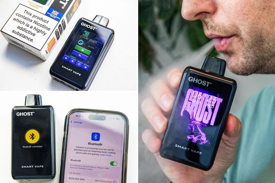 ‘Smart vapes’ slammed for targeting kids with built-in video games ...
