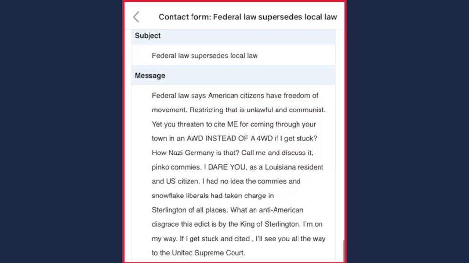 Sterlington police respond to backlash over warning against getting ...