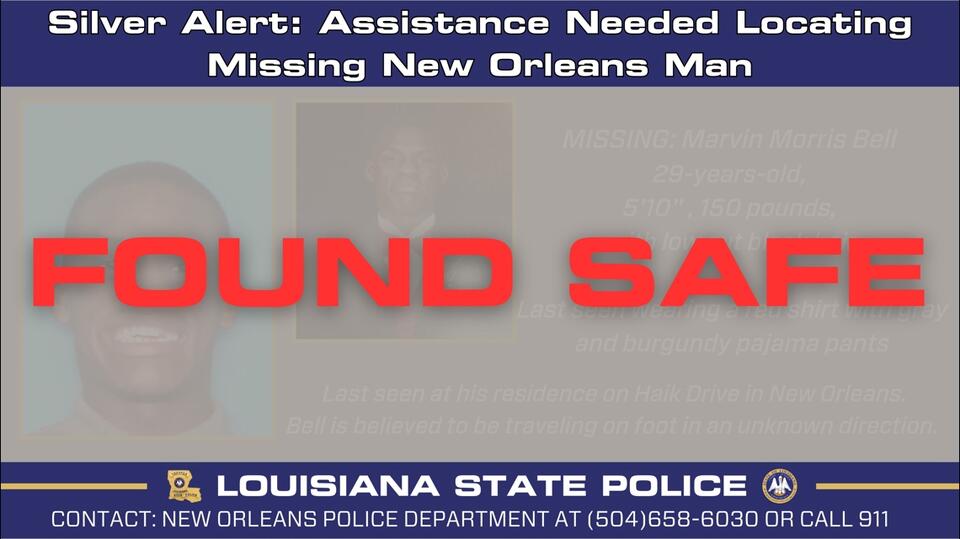 Man found safe, Silver Alert canceled for non-verbal New Orleans man ...
