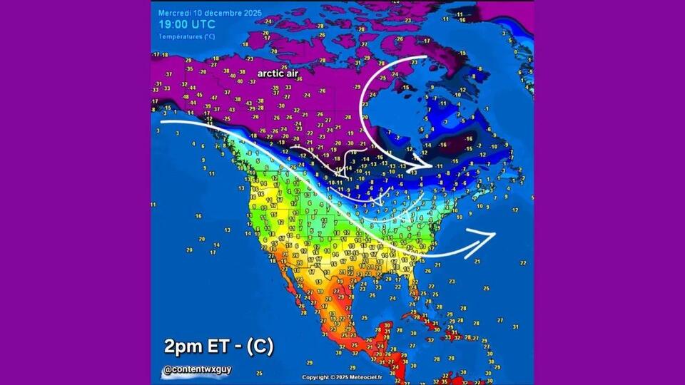 Arctic Air Surge Moving Into the United States as Jet Stream Shift ...