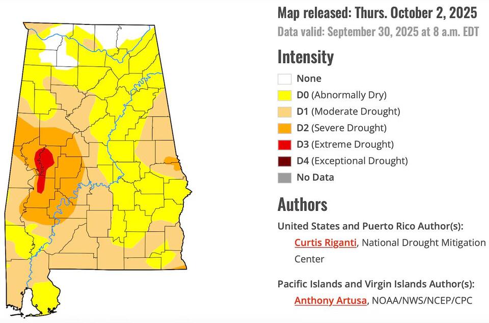Drought tightens its grip on Alabama: Is rain on the way? - NewsBreak