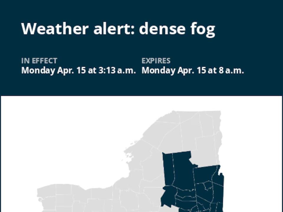 NY weather: Weather alert issued for dense fog in New York until Monday ...