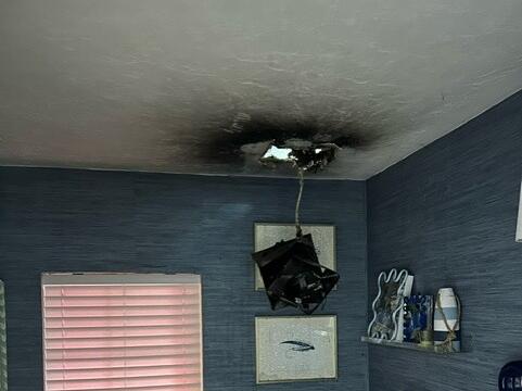 Fire crews quickly limit damage from residential bathroom fire