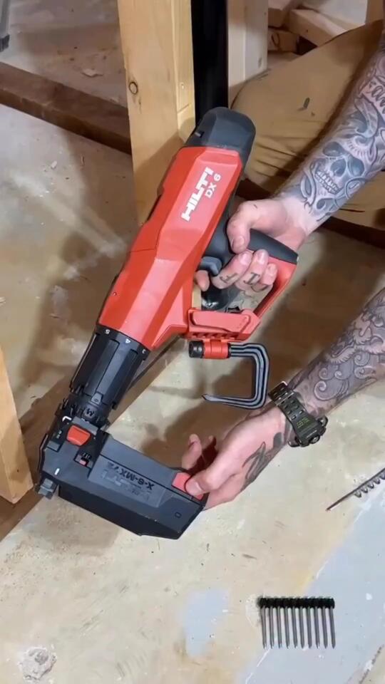 This has to be the fastest way to attach a bottom plate to concrete ...