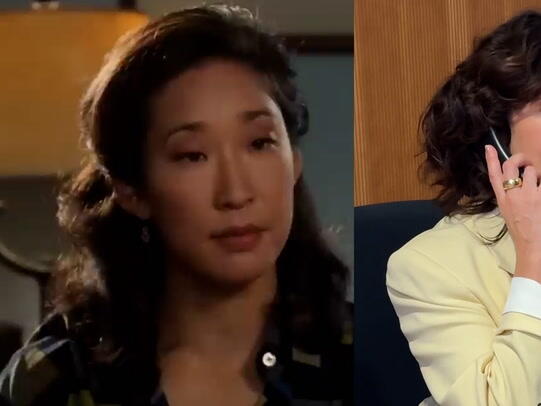 Sandra Oh recreates iconic Princess Diaries phone scene for Anne Hathaway
