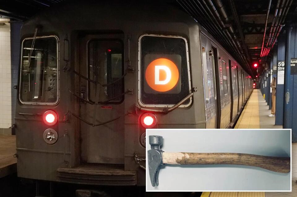 Brute with 20 priors bashes teen with hammer on NYC subway after victim ...
