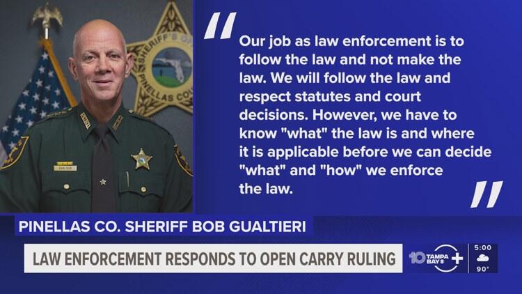Pinellas County Sheriff Bob Gualtieri issues statement on Florida's ...