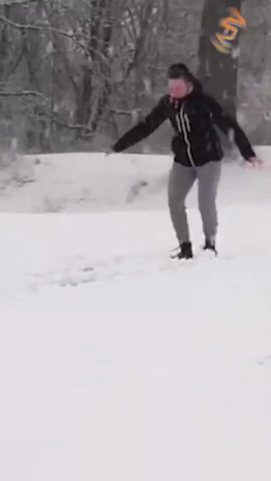 This might be the longest fall Ive ever seen snow winter fail funny ...