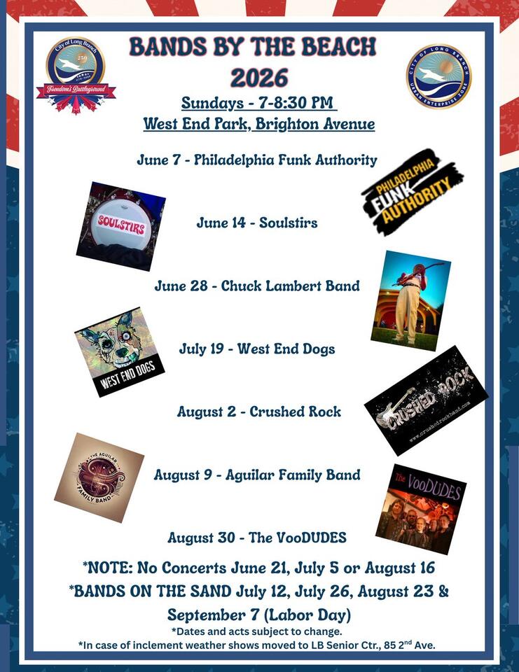 Bands By The Beach kicks off June 7 - NewsBreak