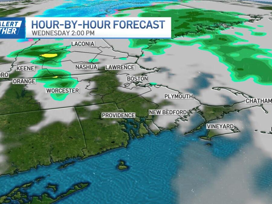 Rain, slight chance of isolated t-storms Wednesday afternoon followed ...