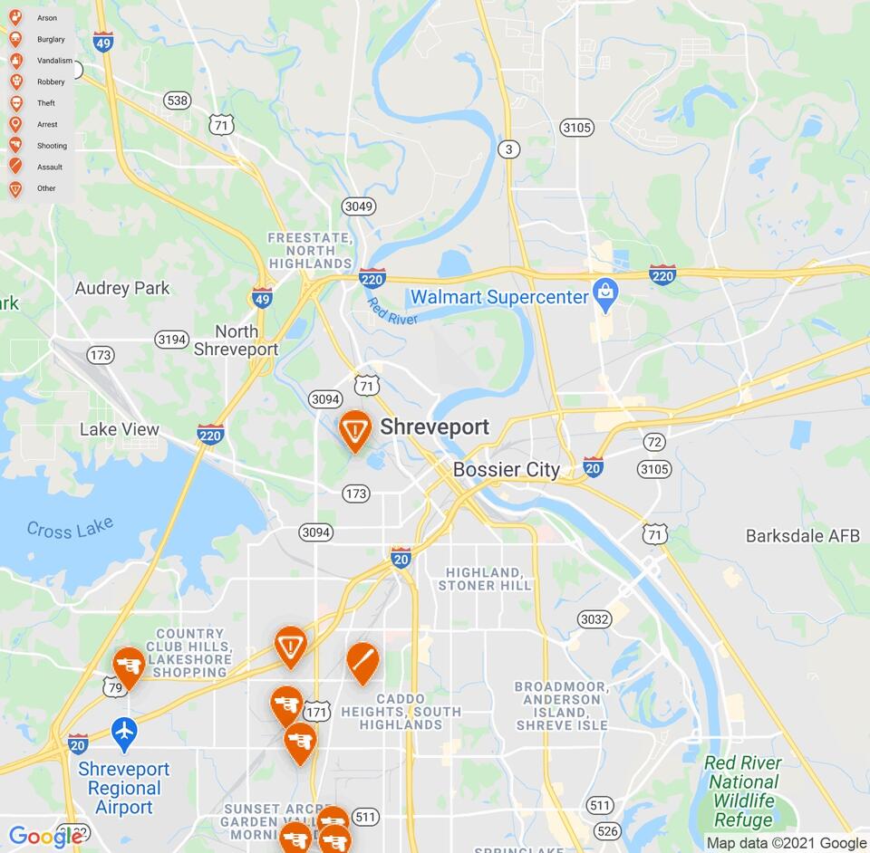 Shreveport crime map: check your neighborhood safety - NewsBreak