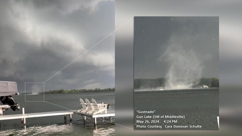 National Weather Service explains 'gustnado' on Gun Lake Sunday - NewsBreak