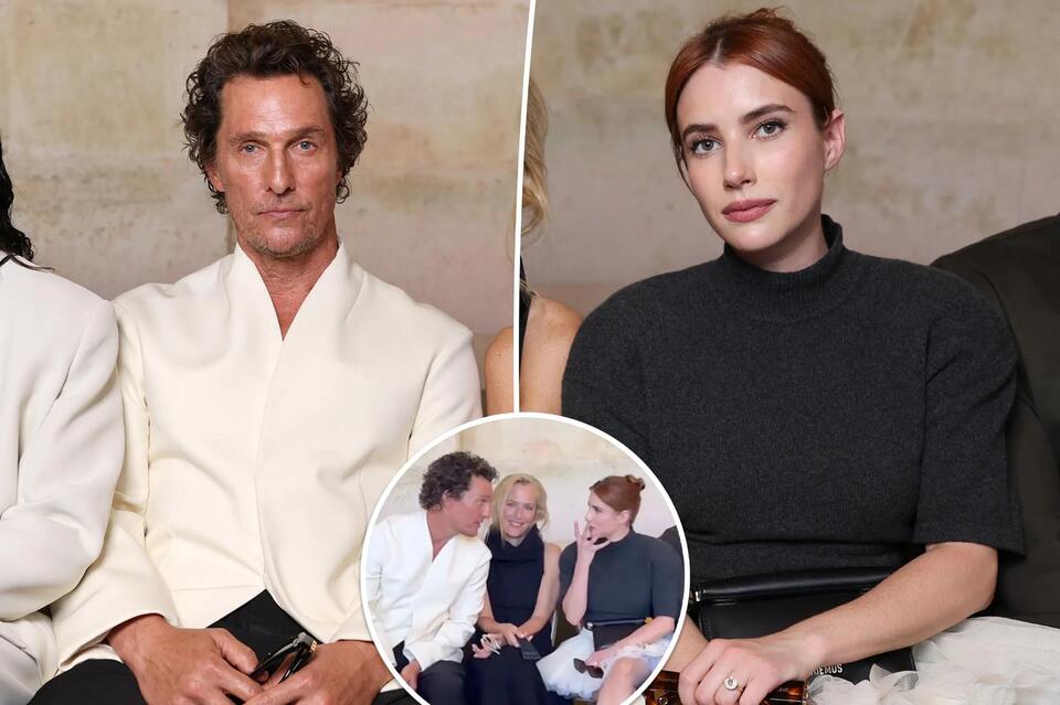 Matthew McConaughey and Emma Roberts ignore A-list actress in awkward ...