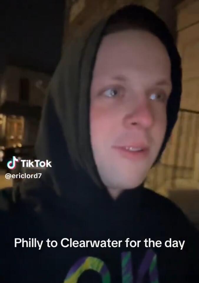 Star of viral Philly-to-Clearwater day trip video talks with On ...