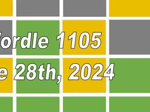 ‘Wordle’ Answer Today 1105 June 28th 2024 – Hints and Solution (6/28/24)