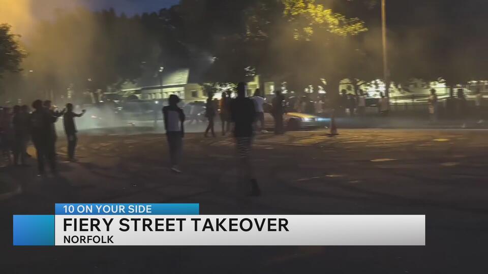 Video: Flamethrower used during street takeover in Virginia - NewsBreak