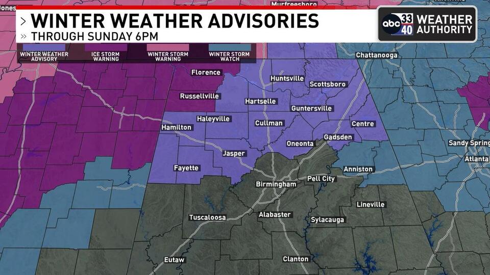 Severe Storms, Icy Roads, and Bitter Cold Set to Impact Central Alabama ...