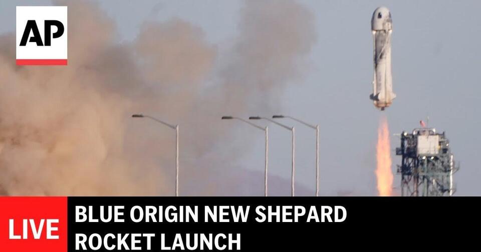 LIVE: Blue Origin New Shepard rocket launches, carrying the first ...