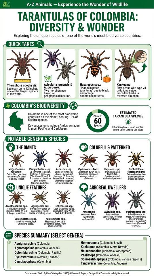 From the Andes to the Amazon, Colombia Is a Tarantula Diversity Hotspot ...