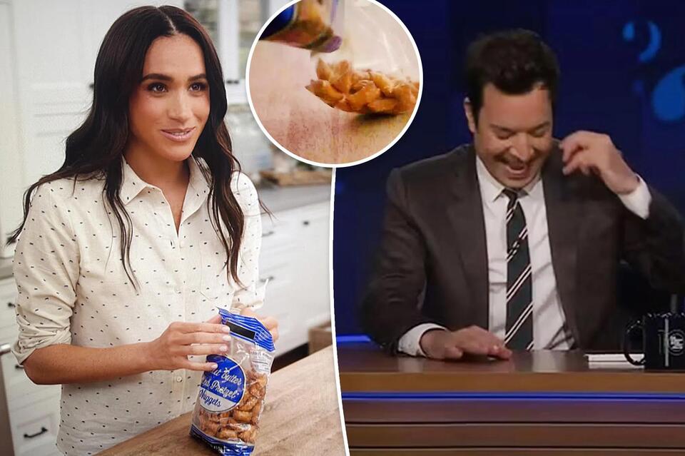 Jimmy Fallon mocks Meghan Markle over cringey pretzel scene in Netflix ...