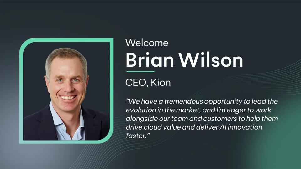 Kion Appoints Brian Wilson as Chief Executive Officer - NewsBreak